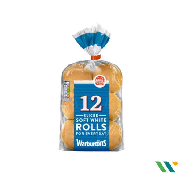 Warburtons White Sliced Rolls – We Deliver Fresh